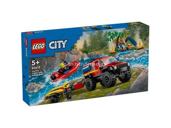 LEGO 60412 Vatrogasni kamion 4x4 s čamcem za spasavanje