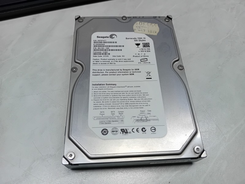 hard disk sataII 320gb seagate ispravan