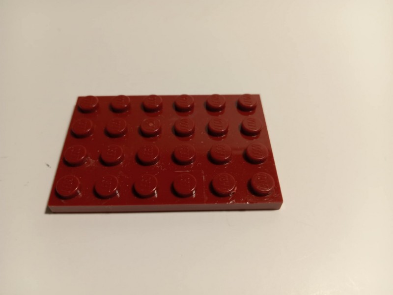 Lego 3032 dark red