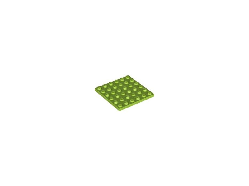 Lego plate 6 x 6 limeta