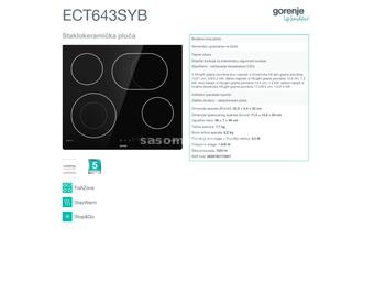 GORENJE UGRADNA PLOCA ECT643SYB