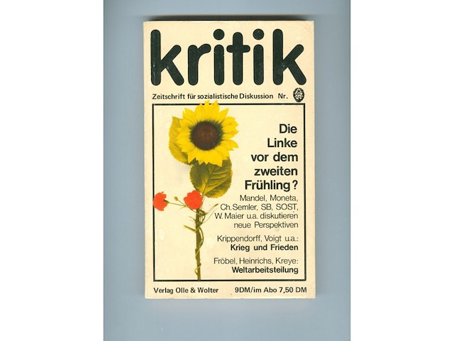 kritik 25 / 1980. Die Linke vor dem zweiten Frühling?