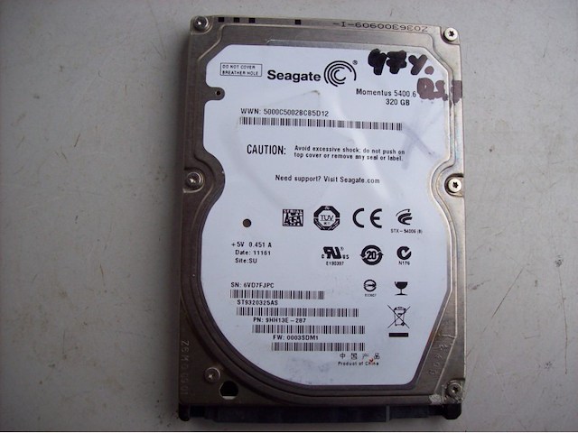 320 Gb Seagate 2.5 inca sata II ,ST9320325AS