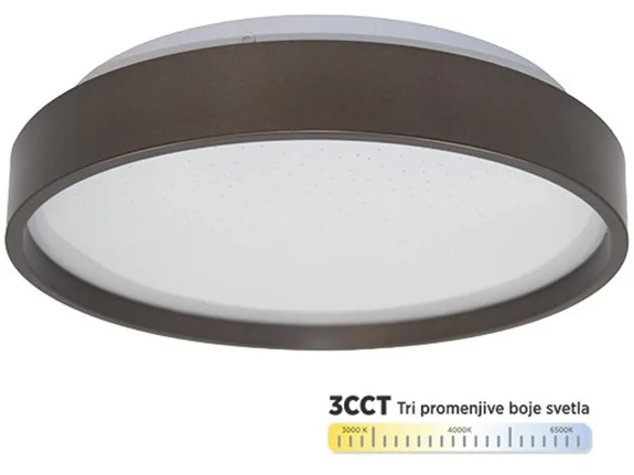 Mitea Lighting Plafonjera fi260mm 15W LED SMD CCT 3000~6500K M205540-BR