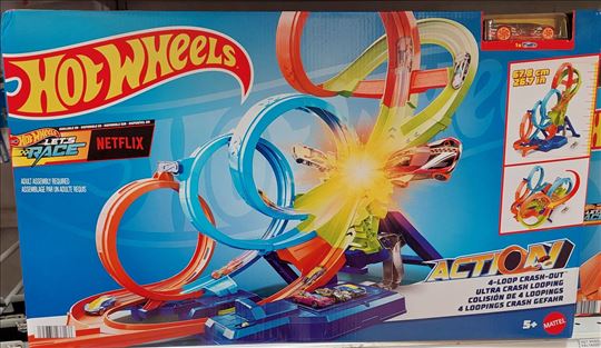 Novi original Hot Wheels 4 Loop set