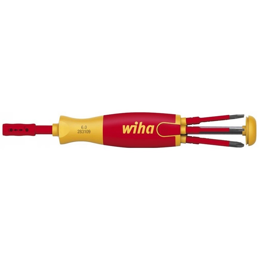 Wiha 38611 Odvijač sa bitovima LiftUp VDE Phillips, PlusMinus / Pozidriv, sa 6 bitova