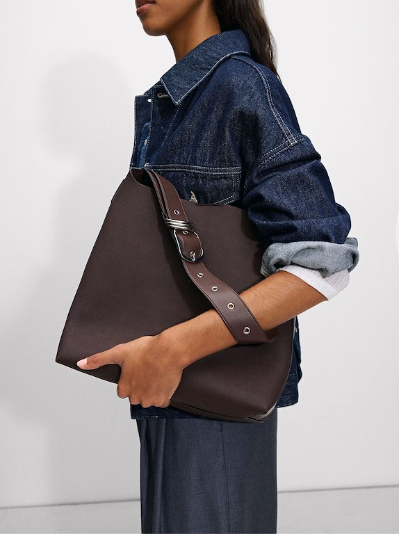 Shoulder bag with crossbody bag