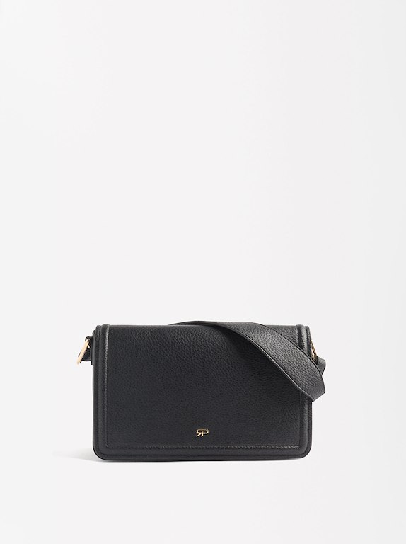 Shoulder Bag With Flap Closure