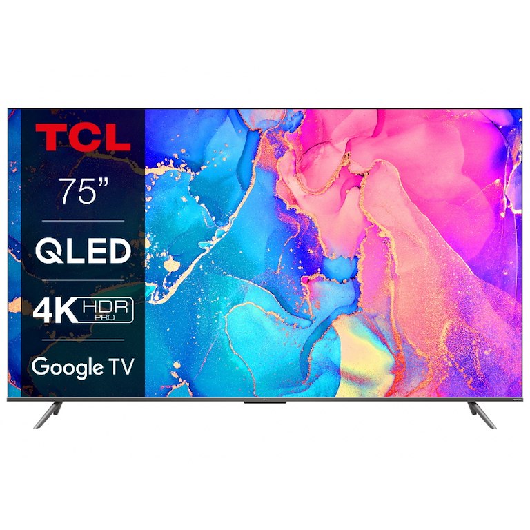 Televizor TCL 75C635/QLED/75"/4K HDR/60Hz/GoogleTV/crna