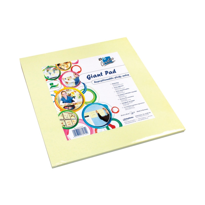 Blok samolepljiv 300x300mm 50L Creative Giant Pad Info Notes 8754-01 žuti