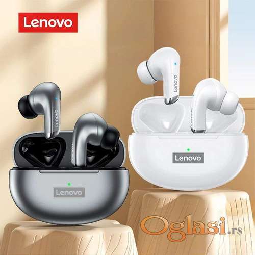 Original Lenovo nove bele LP5 bluetooth slušalice