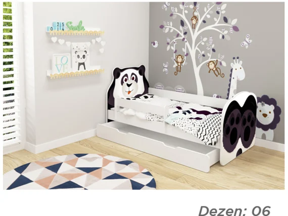 Acma Dečiji krevet VII Animals 140x70 F + dusek dezen 06