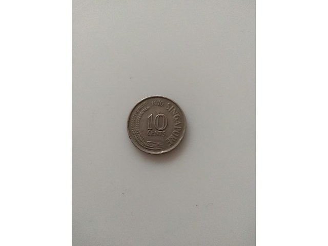 10 centi, Singapur, 1970.