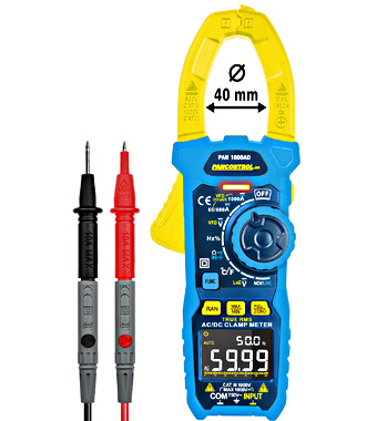 Digitalna merna klešta 1000A AC/DC True RMS ⌀40mm
sa automatskim opsegom, NCV i udarnom strujom