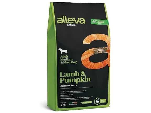 Alleva Natural Dog Medium&Maxi Lamb&Pumpkin 2kg