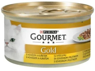 Gourmet Hrana za mačke Gold Piletina i jetra 85g