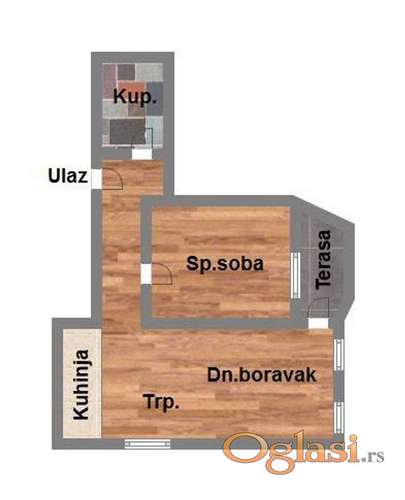 Telep - dvosoban stan u izgradnji - 43m2