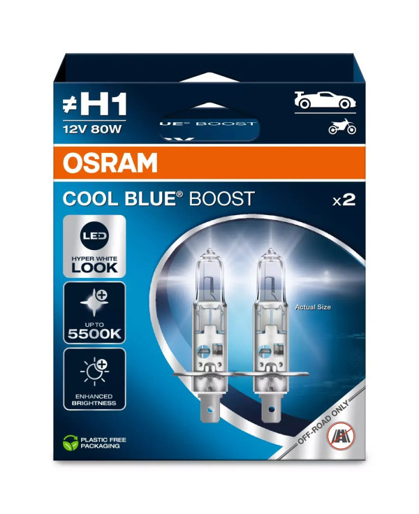 OSRAM COOL BLUE BOOST H1 62150CBB-2HB 80W