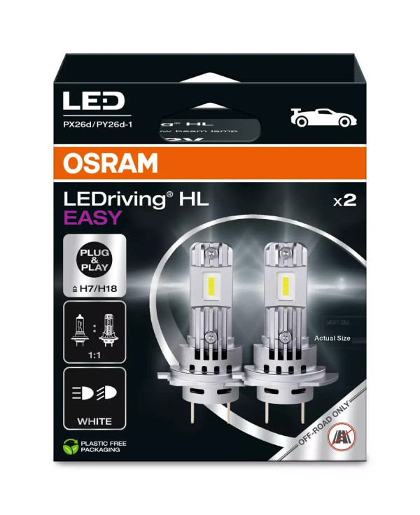 OSRAM LEDriving HL EASY H7/H18 64210DWESY-2HB 16W 12V