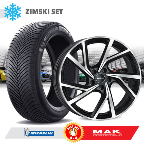 225/50 R17 SET Z MICHELIN + MAK KAS MF 5/112