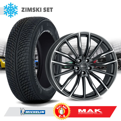 285/45 R21 SET Z MICHELIN + MAK RAP GM POL 5/112 + TPMS