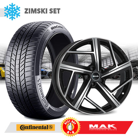 245/40 R18 SET Z CONTINENTAL + MAK QVA BM 5/112