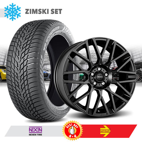 215/65 R17 SET Z NOKIAN + MOMO REV MB 5/114.3 + TPMS