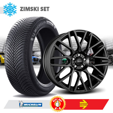 215/65 R17 SET Z MICHELIN + MOMO REV MB 5/114.3 + TPMS