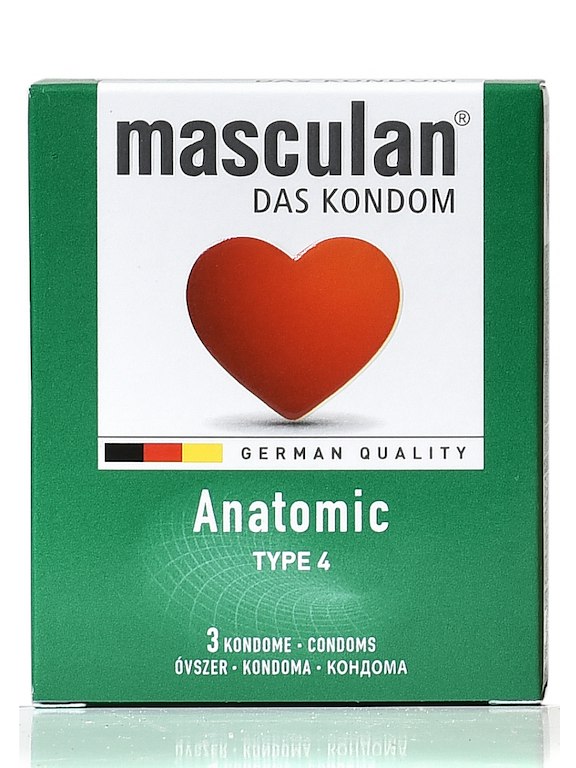 Masculan Anatomic anatomski kondomi pakovanje od 3 kondoma