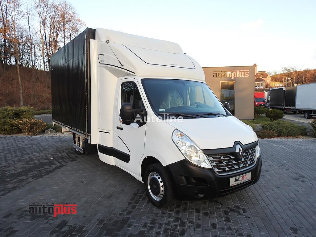 Renault MASTER PLANDEKA 10 PALET WEBASTO TEMPOMAT KLIMATYZACJA PNEUMATYK kamion s ceradom < 3.5t