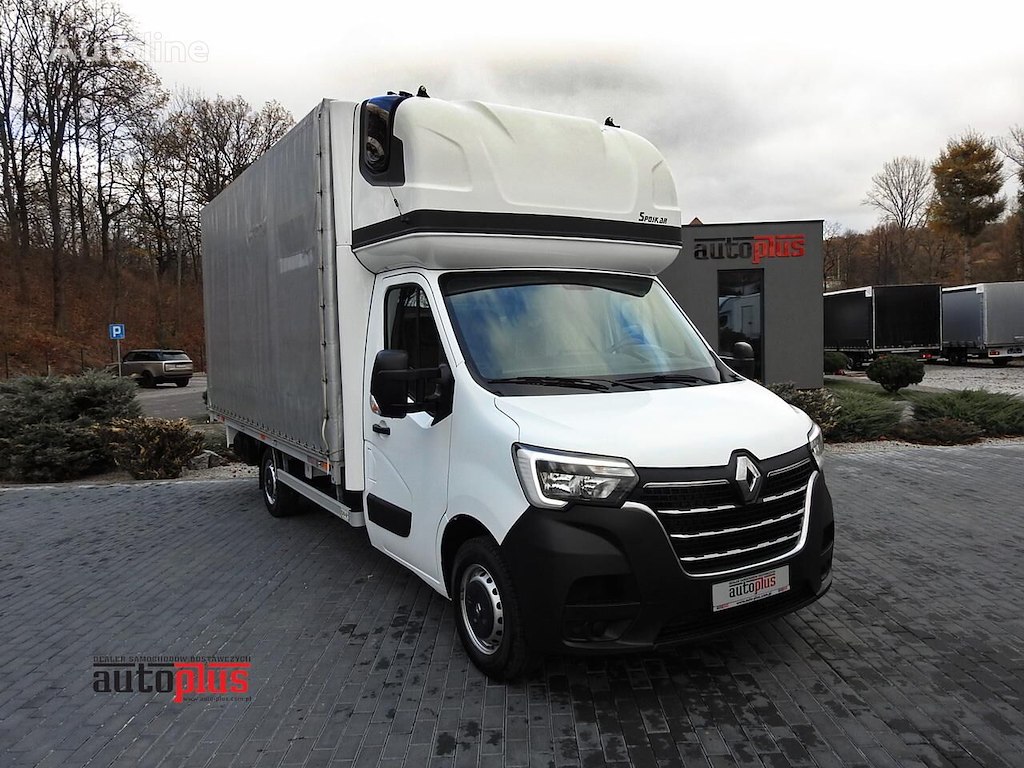 Renault MASTER PLANDEKA 10 PALET WEBASTO TEMPOMAT KLIMATYZACJA LEDY PNEU kamion s ceradom < 3.5t