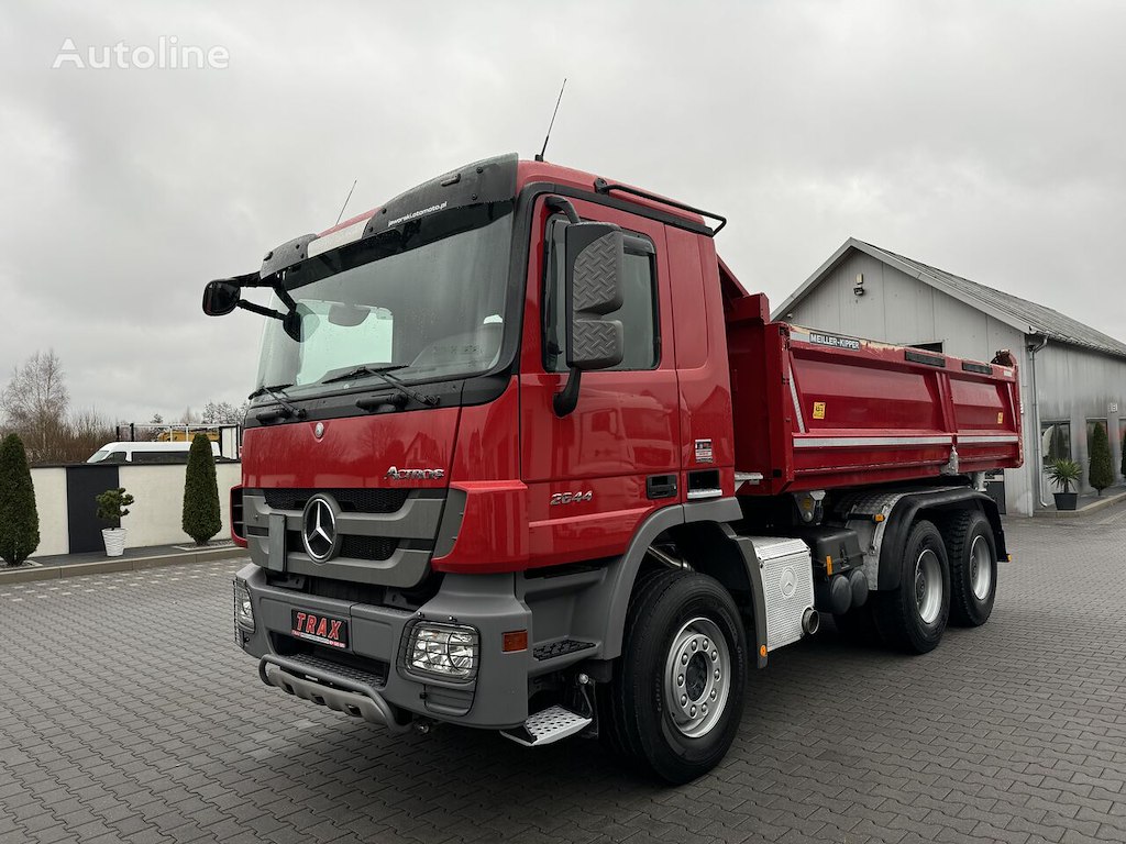 Mercedes-Benz ACTROS 2644 6x4 WYWROT 3-str. MEILLER, BORDMATIC, SPRXZĘGŁO, ZWO kiper