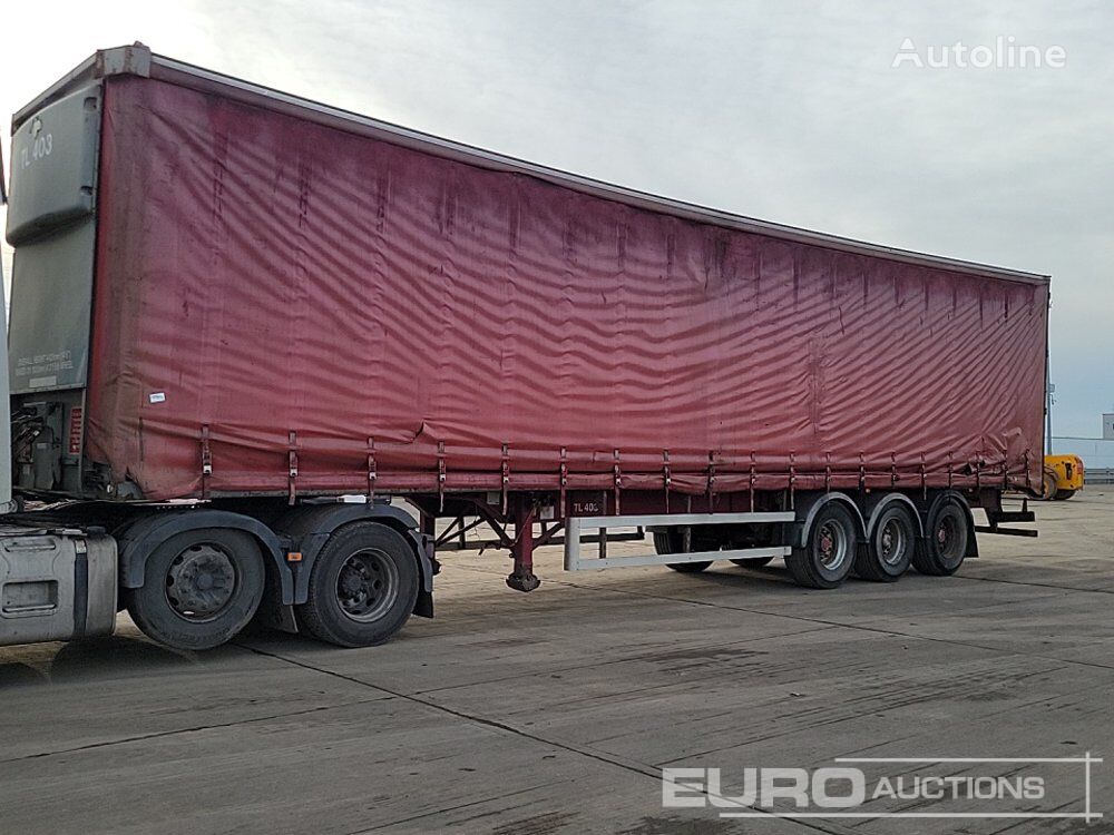 Prodaje se 2006 M & G Tri Axle Curtainsider Trailer poluprikolicu sa kliznom ceradom na aukciji