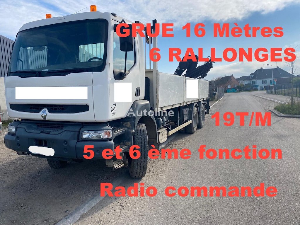 Renault KERAX 370 DCI kamion s ravnom platformom