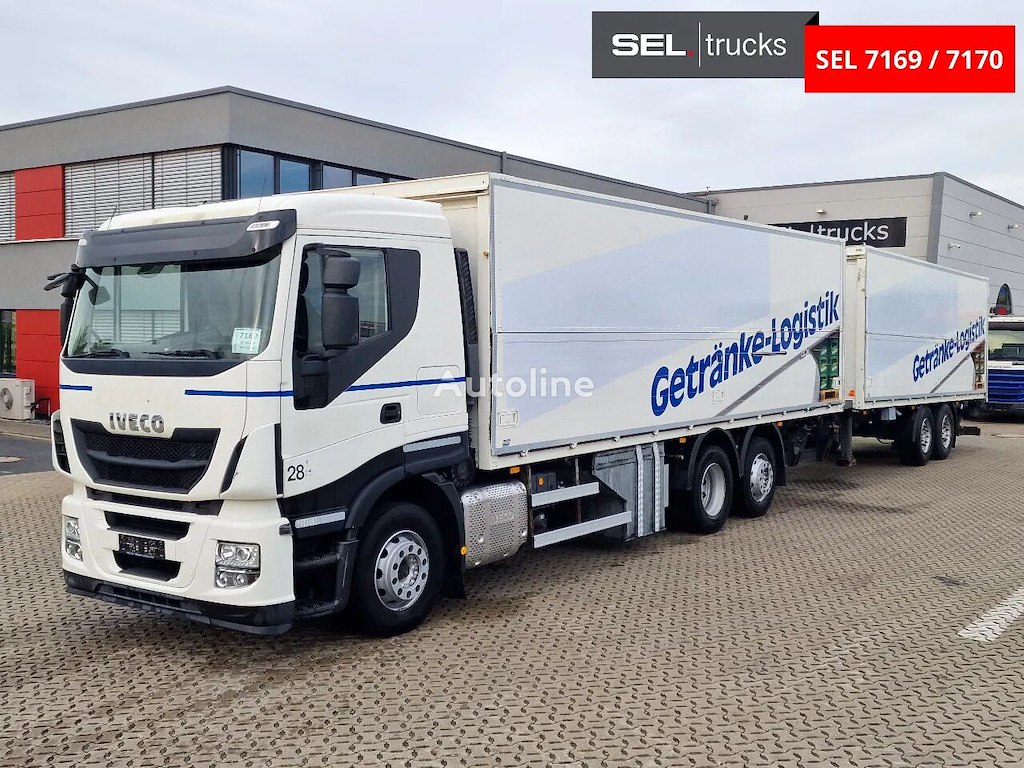 IVECO Stralis 420 Ladebordwand / Lenkachse / Liftachse kamion furgon + prikolica furgon