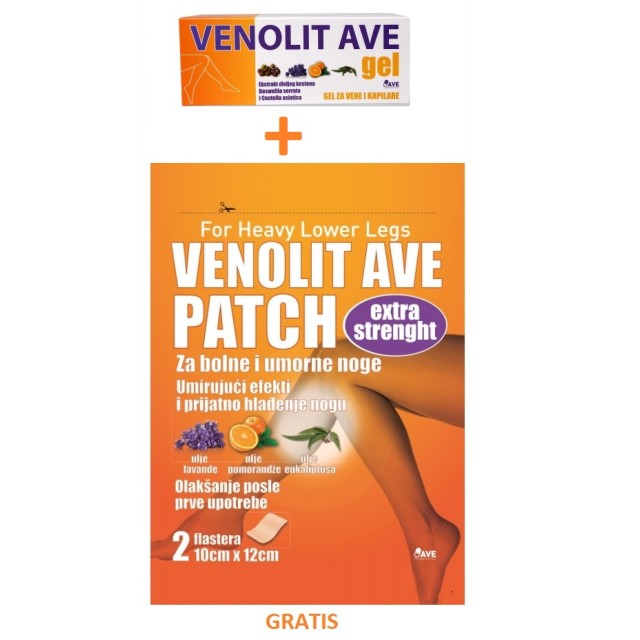 VENOLIT AVE GEL ZA VENE I KAPILARE + VENOLIT AVE PATCH GRATIS