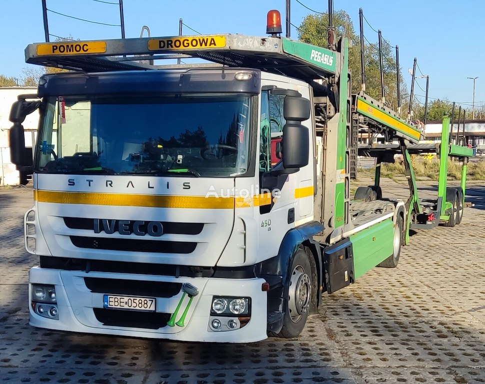 IVECO Stralis 450 autotransporter + prikolica autotransportera