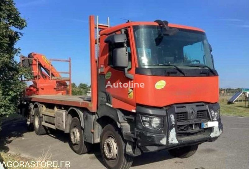 Prodaje se Renault 8x4 - KERAX 430.32 PLATEAU GRUE - 2015 / kamion platforme na aukciji