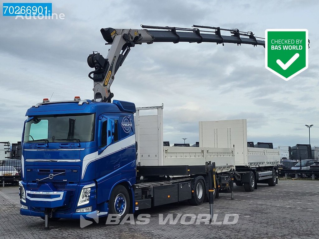 Volvo FH 540 6X2 Palfinger PK37.002 TEC 7E Crane Jib Winch Combi BDF L vozilo za prevoz kontejnera