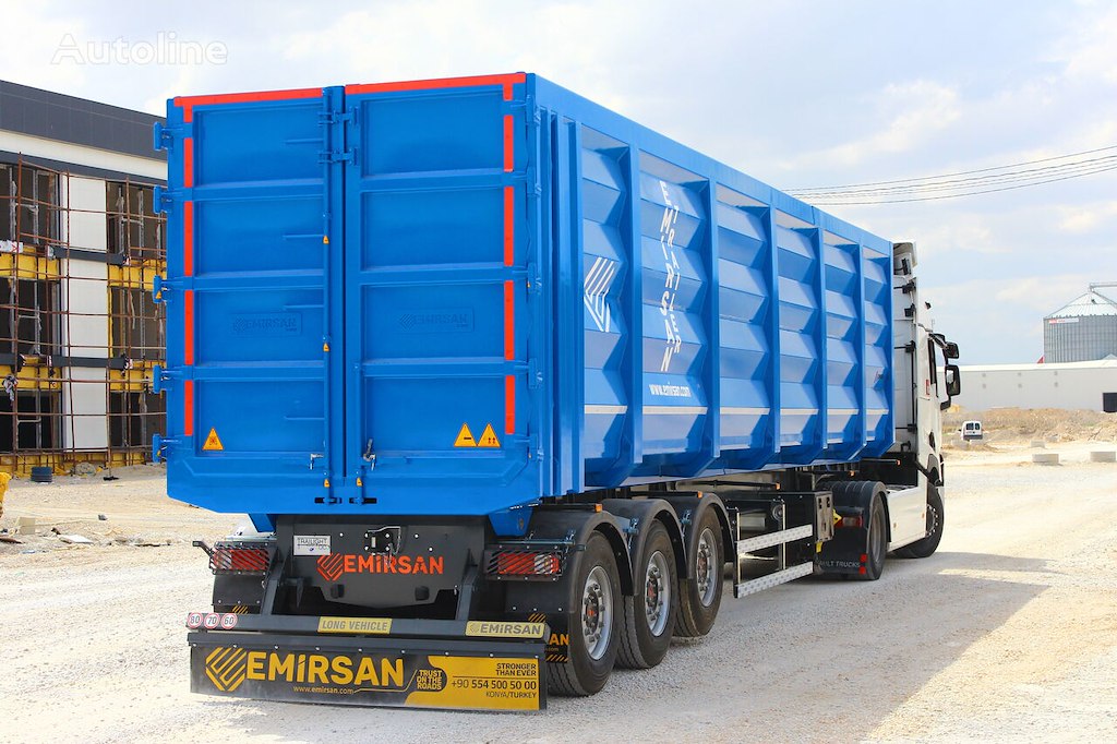 Nova Emirsan * Immediate Delivery From Stock 70 M3 HARDOX ACCORDION TIPPER // poluprikolica za prevoz metalnog otpada