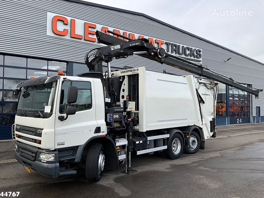 DAF FAN 75 CF 250 Hiab 21 Tonmeter laadkraan kamion za smeće