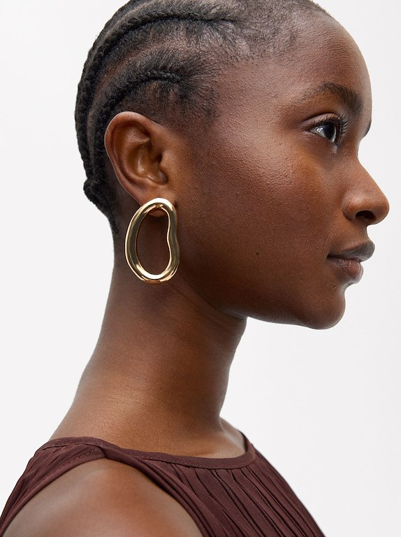 Maxi Oval Hoop Earrings