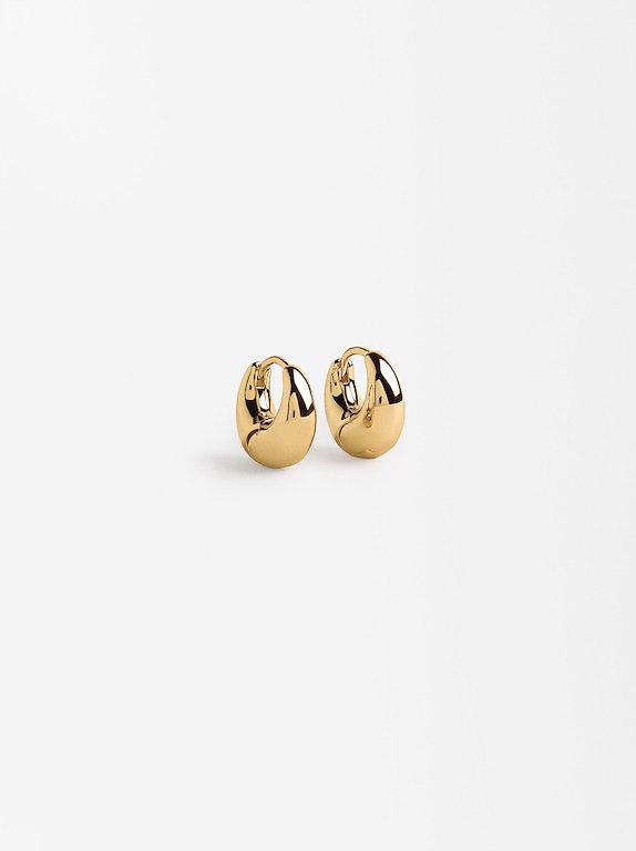 Short Gold Hoop Earrings