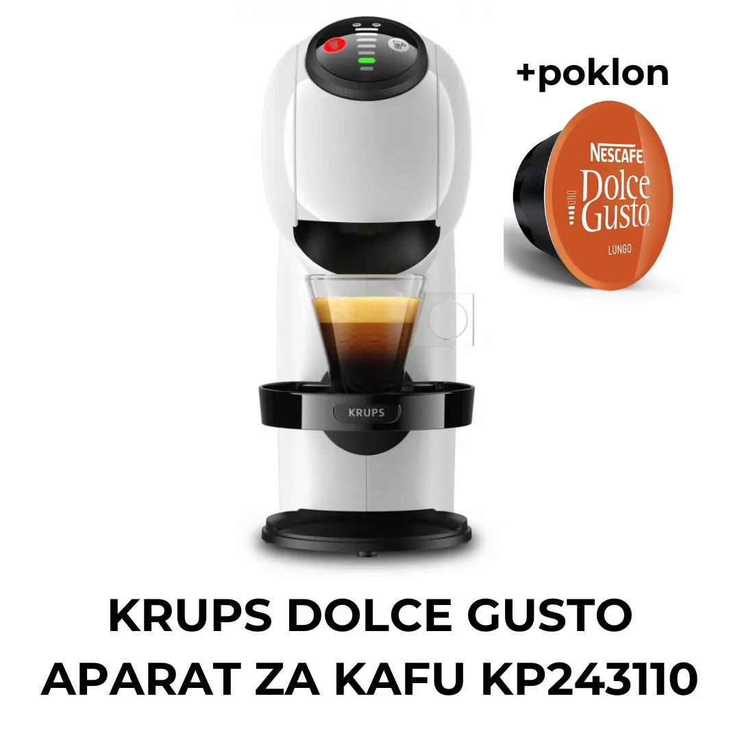 Aparat za espreso KP243110 Krups+KUTIJA KAPSULA GRATIS
Aparat za espreso KP243110 Krups+KUTIJA KAPSULA GRATIS