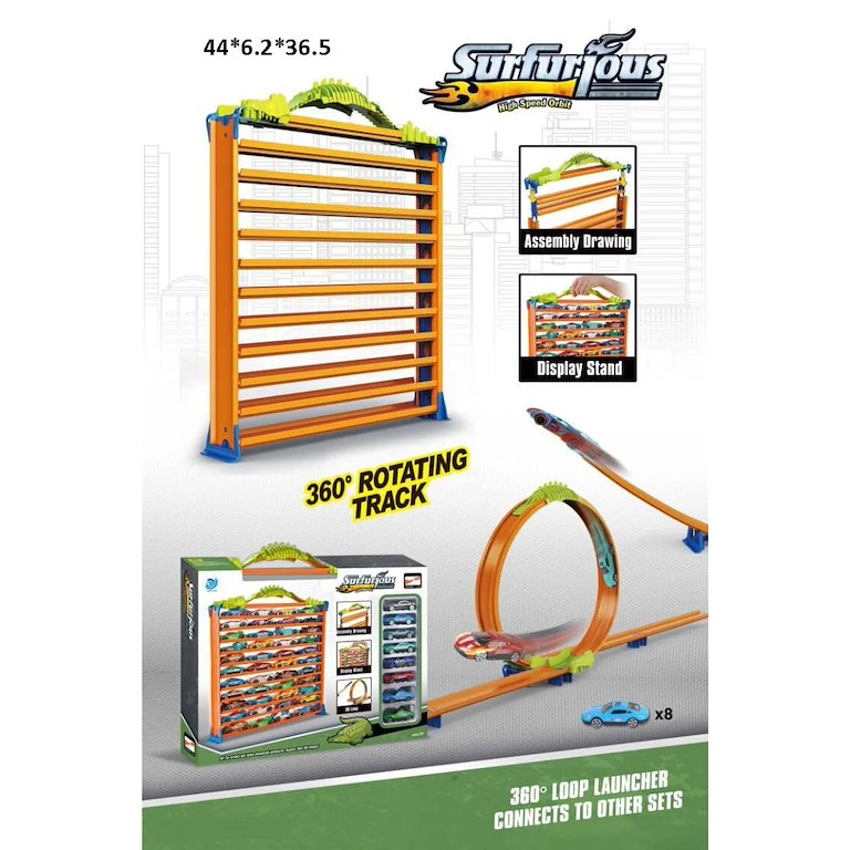 Hot Wheels kutija za odlaganje i trkacka staza
Hot Wheels kutija za odlaganje i trkacka staza