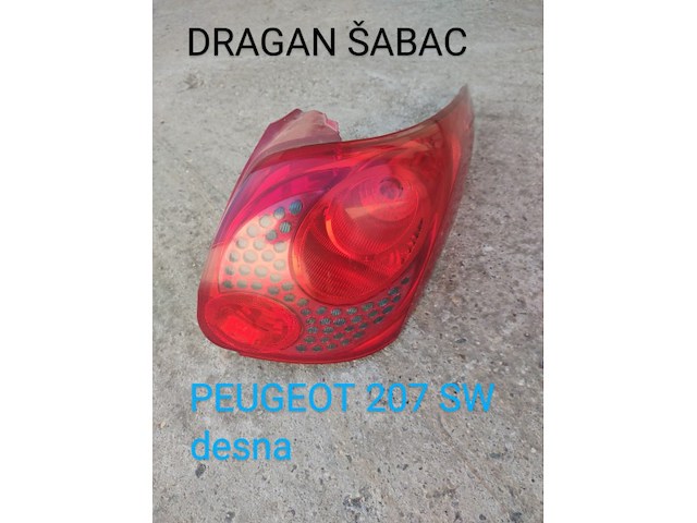 PEUGEOT 207 stop svetlo desno SW