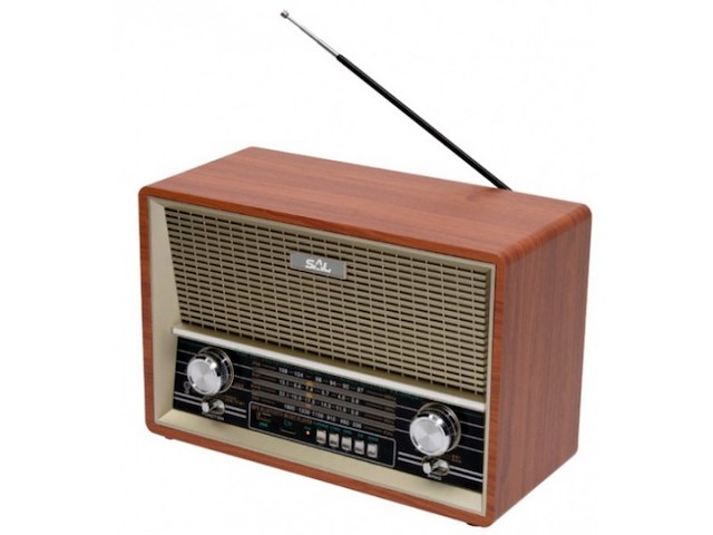 Retro radio prijemnik RRT4B 2x4W, 3,5mm, USB, microSD, Bluetooth, baterija 1300mAh  FO