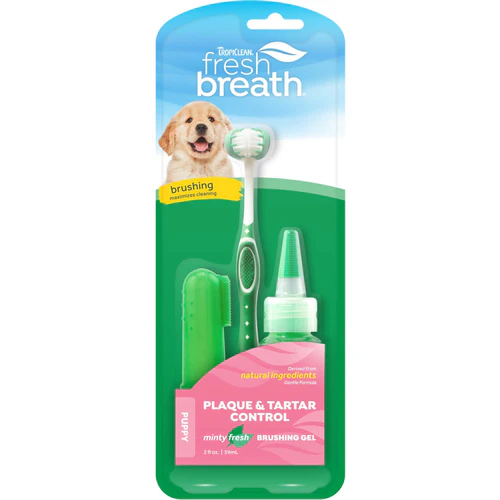 OUTLET TROPICLEAN Fresh Breath Set za oralnu higijenu štenaca, 59ml