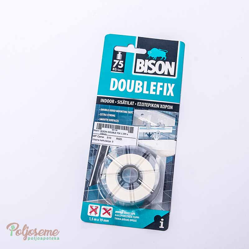 BISON DOUBLE FIX 1.5M x 19mm