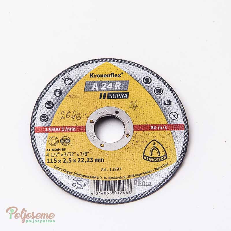 BRUSNA PLOCA METAL 115*2,5 A 24 EXTRA